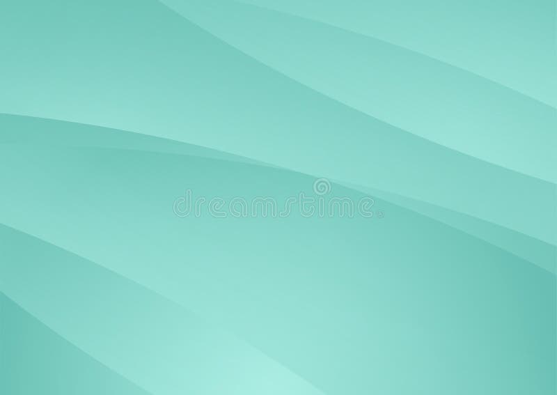 Mint Green Glossy Smooth Waves Abstract Minimal Background Stock Vector ...