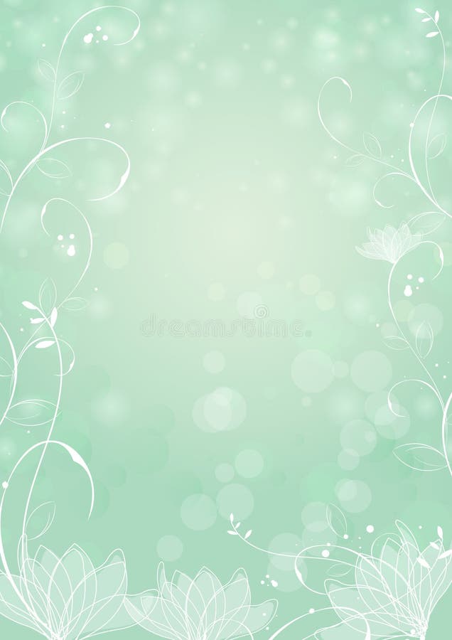 Mint Green Design Border