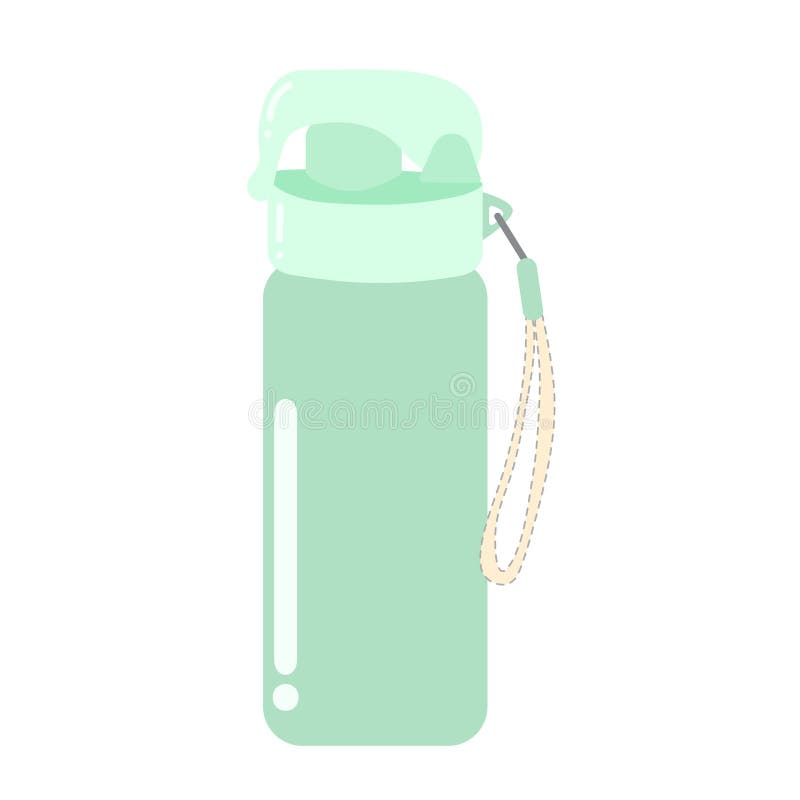 Mint Green Reusable Water Bottle with Carrying Loop for Eco-friendly ...