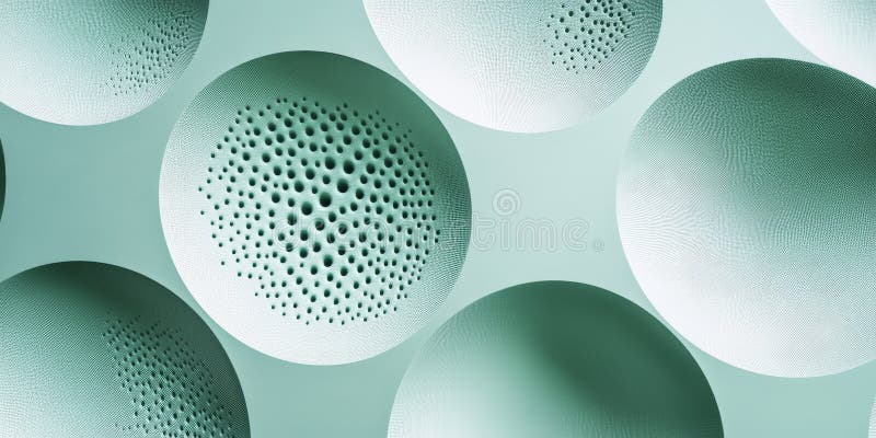 Mint Green Spherical Carbon Textures with a Soft, Smooth Finish. Subtle ...