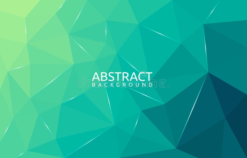 Mint Green Triangulation Triangle Polygon Pattern Background Stock ...