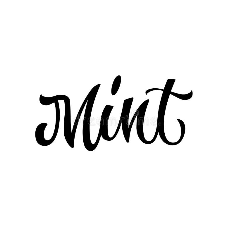 Mint Word Style Stock Illustrations – 183 Mint Word Style Stock ...