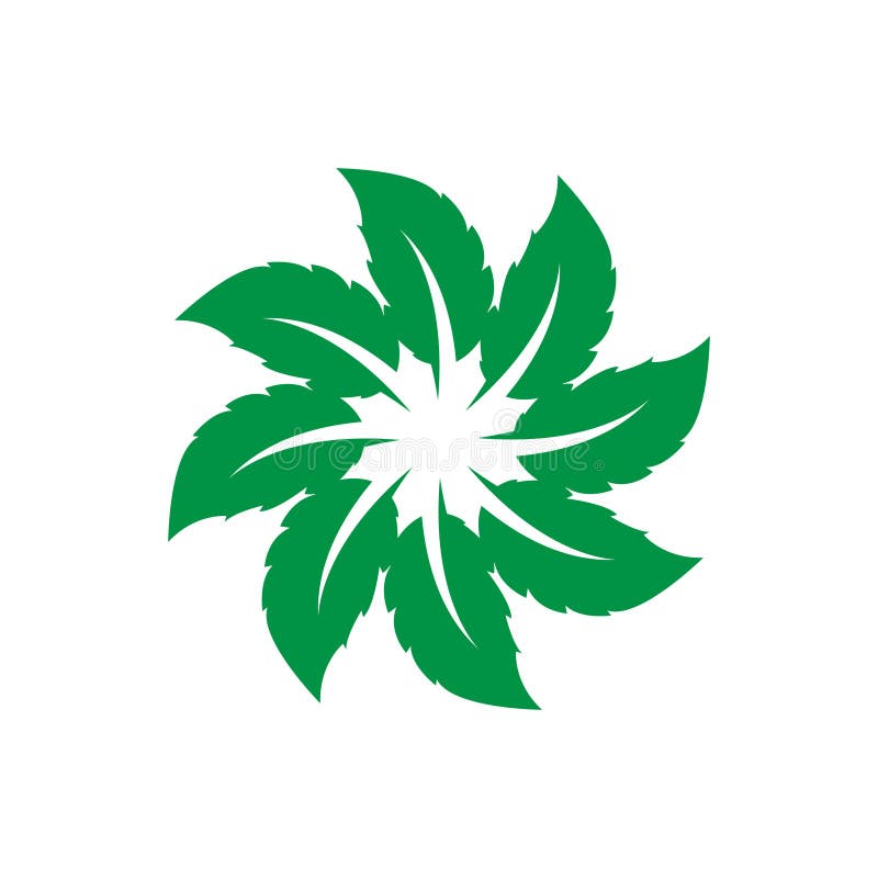 Mint Leaf Logo Vector Template Symbol Design Stock Vector ...