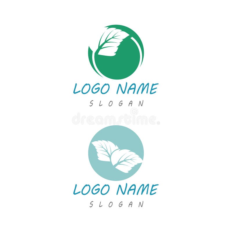 Mint Leaves Flat Vector Color Icon Template Illustration Design Stock ...