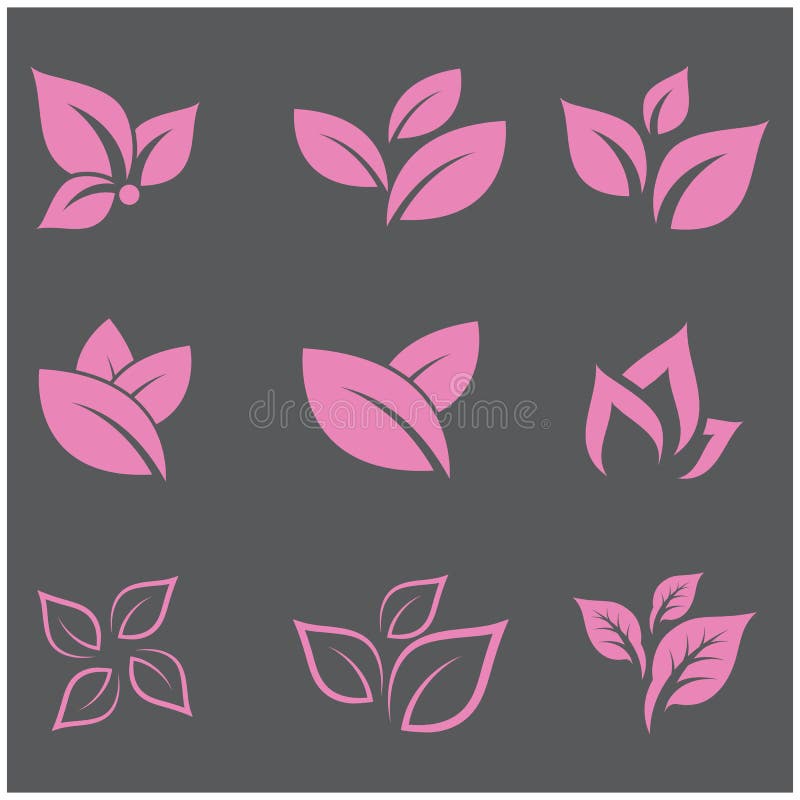 Mint Leaves Flat Vector Color Icon Template Illustration Design Stock ...