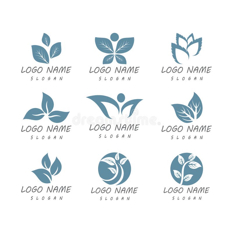 Mint Leaves Flat Vector Color Icon Template Illustration Design Stock ...