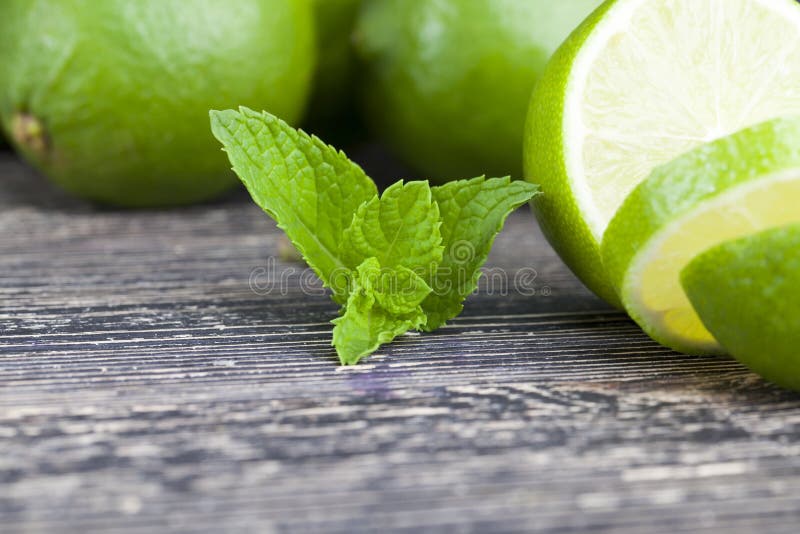 Mint lime stock image. Image of herb, herbs, leaves - 129594293