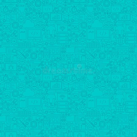 Mint Line Programming Seamless Pattern Stock Illustrations – 1 Mint ...