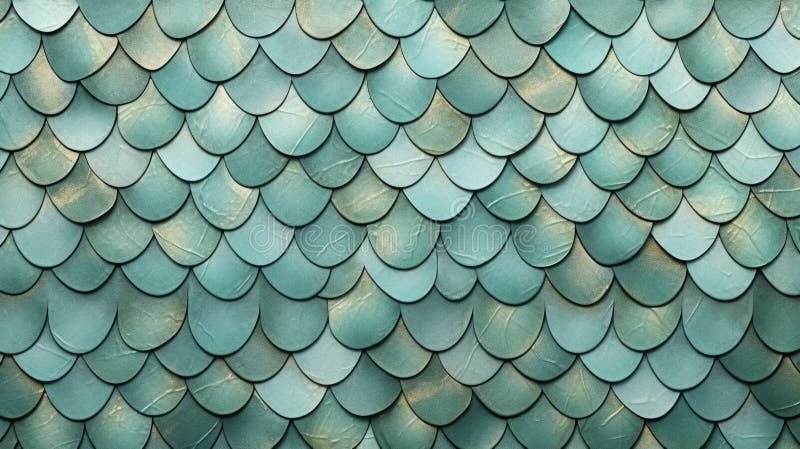 Mint Marble with Metallic Fish Scale Horizontal Background. Stock Photo ...