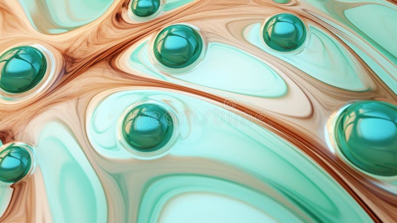 Mint Marble with Wooden Walnut Horizontal Background. Stock ...