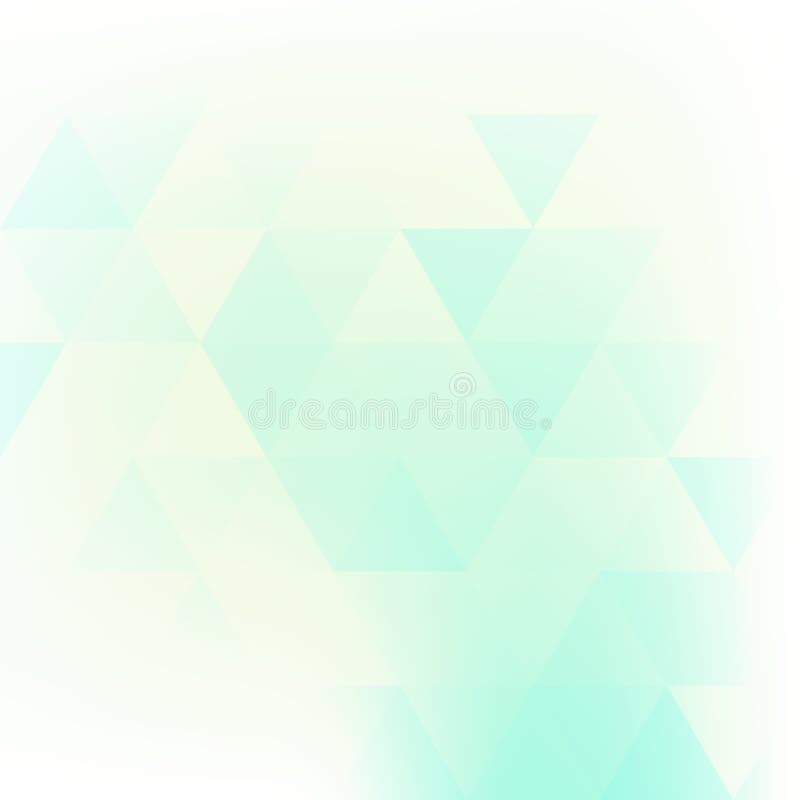 Mint Pattern. Background Textured by Light Cyan Triangles Stock Vector ...