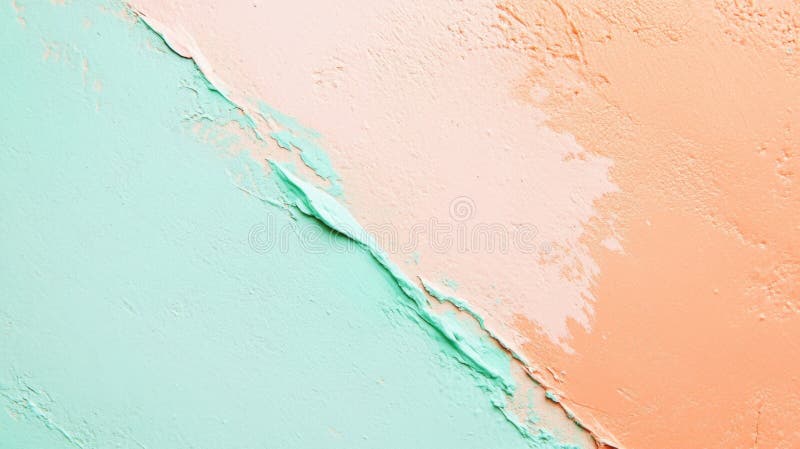 Mint and Peach Color Texture Abstract Background Stock Image - Image of ...