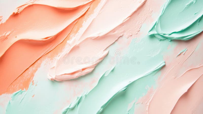 Mint and Peach Color Texture Abstract Background Stock Image - Image of ...