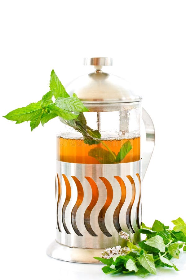 Mint tea stock image. Image of herb, aromatherapy, beam - 15428383