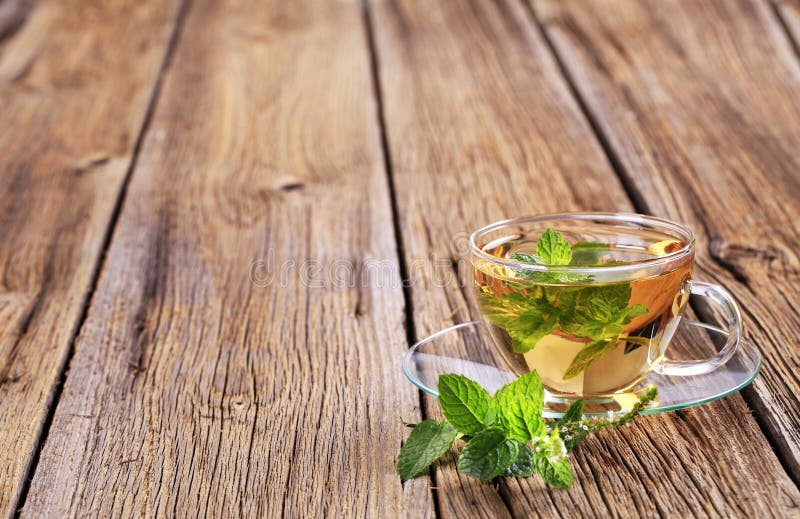 Mint tea stock image. Image of closeup, glass, beverage - 16943193