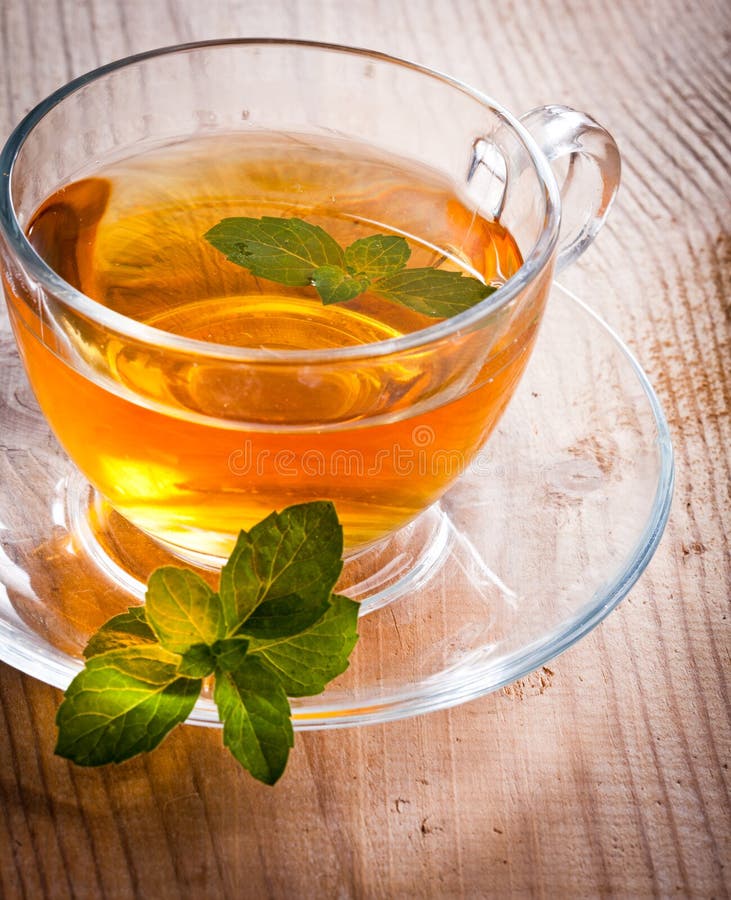 Mint tea stock photo. Image of bubble, drink, macro, brown - 22763216