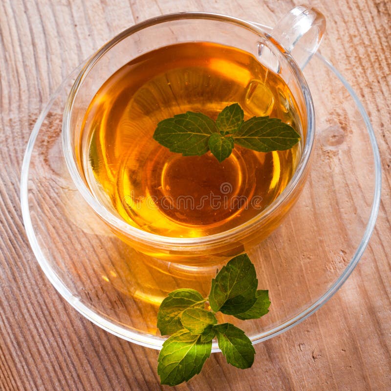 Mint tea stock photo. Image of bubble, drink, macro, brown - 22763216