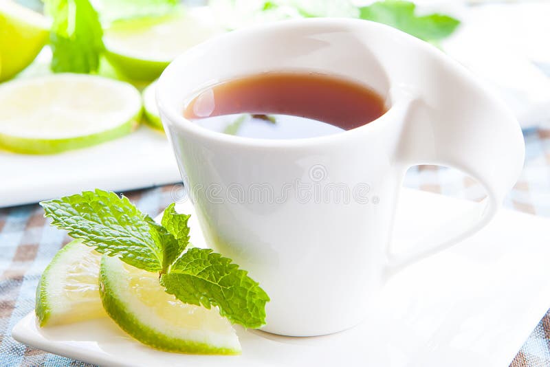 Mint tea stock image. Image of healthy, mint, english - 26687861