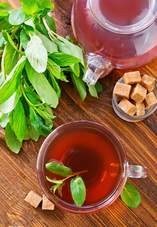 Mint tea stock photo. Image of liquid, breakfast, menthol - 38928242
