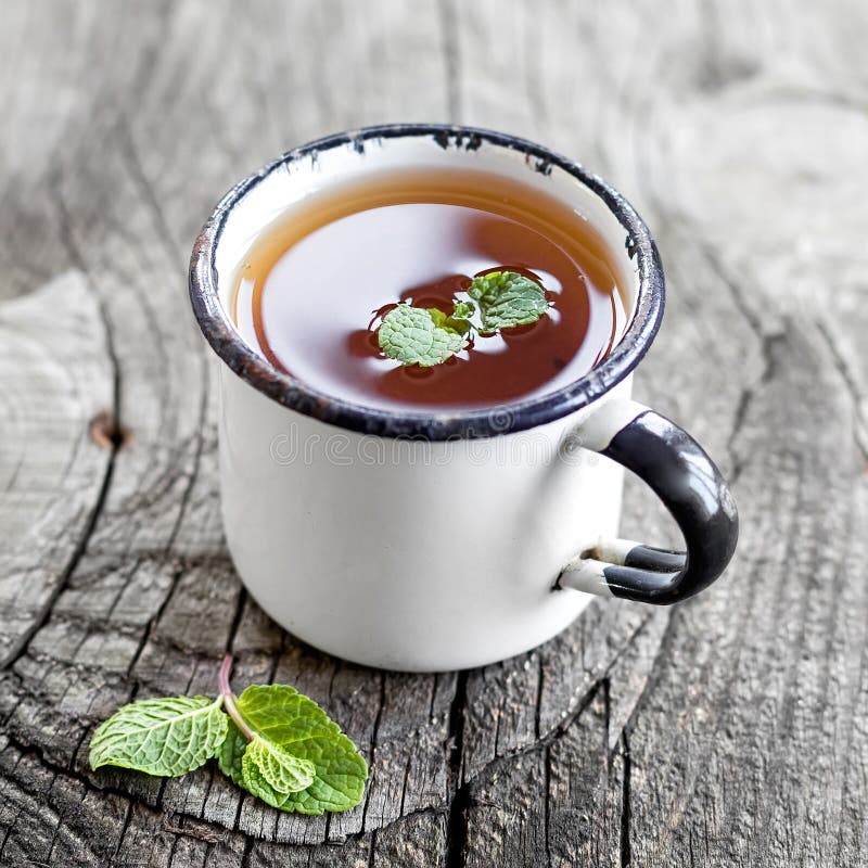 Mint tea stock image. Image of liquid, leaf, refreshment - 35792939