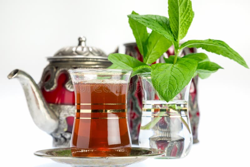 Mint tea stock image. Image of herb, teacup, peppermint - 53449195