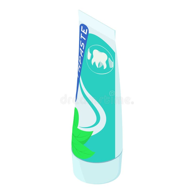 Mint Toothpaste Icon, Isometric Style Stock Vector - Illustration of ...