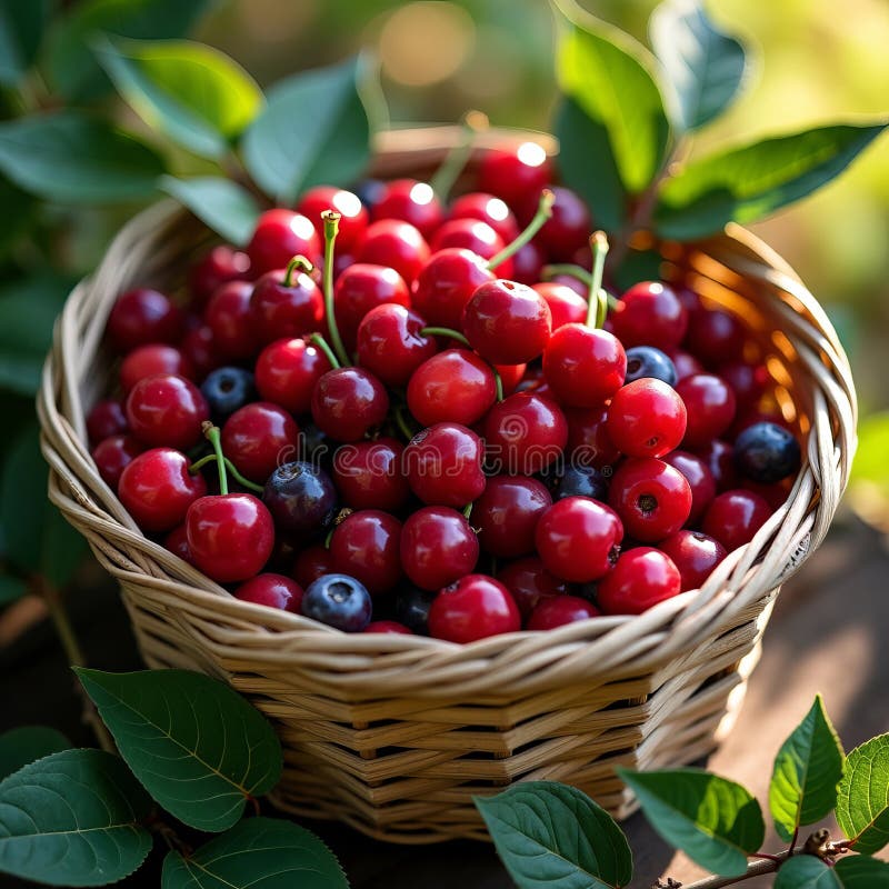 Minty Fresh and Berry Sweet a Perfect Pairing (1 Stock Illustration ...