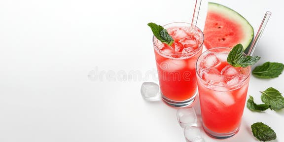Minty Sparkling Beverages stock photo. Image of mint - 361833638