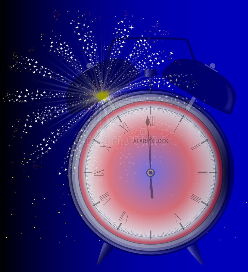 Minuit illustration stock. Illustration du alarme, réception - 52336035