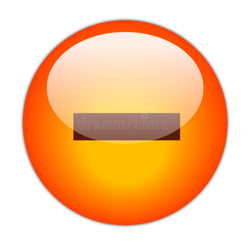 Minus Button stock illustration. Illustration of smaller - 4181992