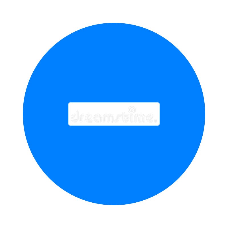 Minus and circle stock vector. Illustration of delete - 164320808