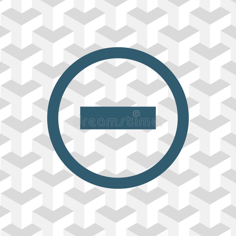 Minus Icon Stock Vector Illustration Flat Design Stock Vector ...