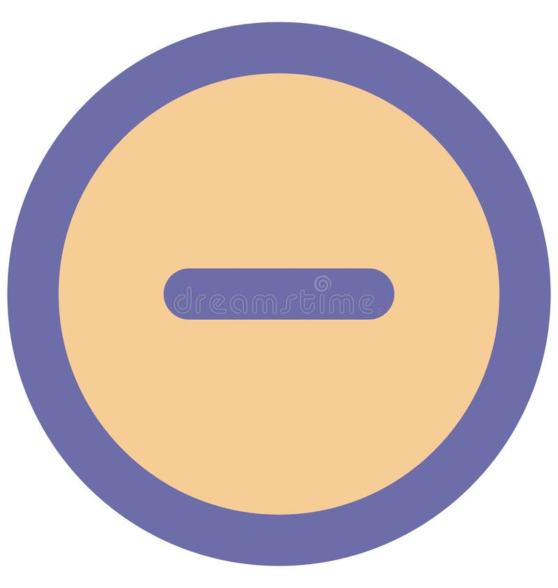 Minus Isolated Vector Icon Which Can Easily Modified or Edit Minus ...