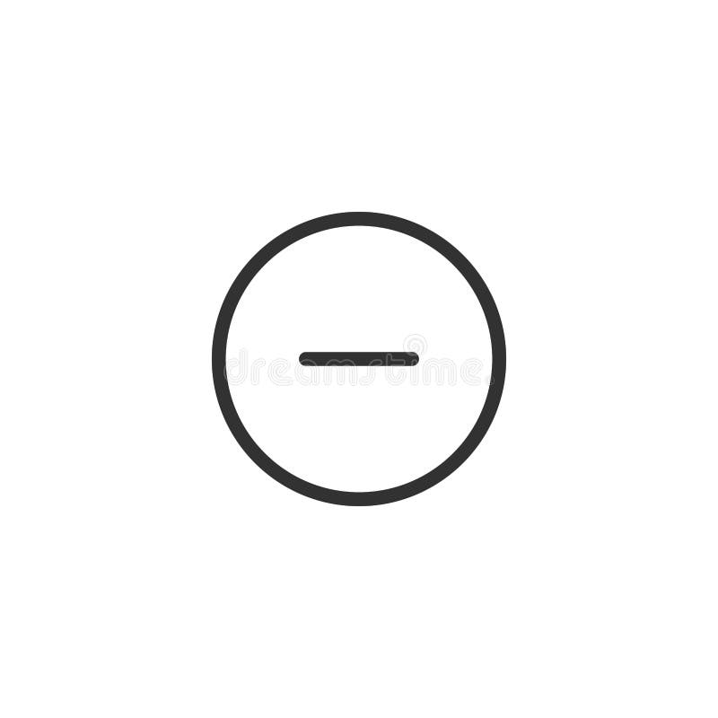 Minus Line Icon Design stock illustration. Illustration of premium ...