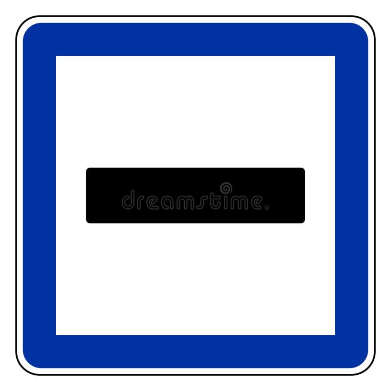 Minus and road sign stock vector. Illustration of attention - 228486423