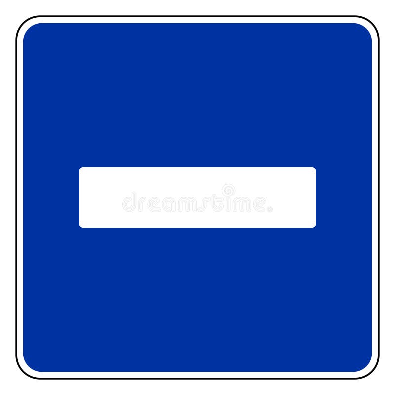 Minus and road sign stock vector. Illustration of attention - 228486423