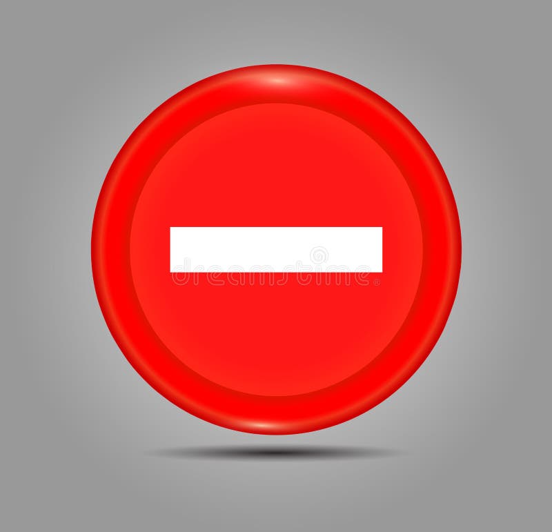 Circle Button Vector Isolated Stock Vector - Illustration of symbol ...