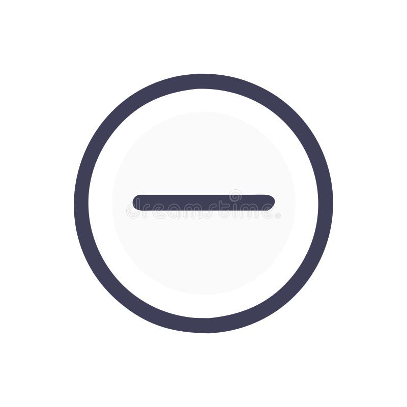 Minus Sign Icon for Decrease Stock Image - Illustration of data, cooperation: 357523139
