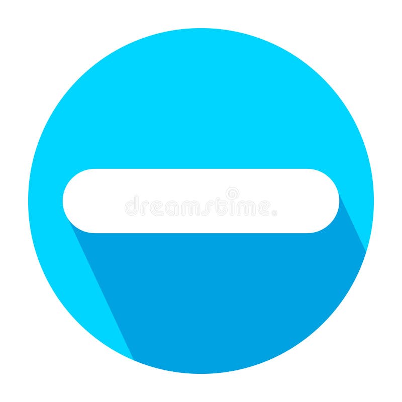 Minus Sign Icons, Flat Round Buttons. Vector EPS10 Stock Illustration ...