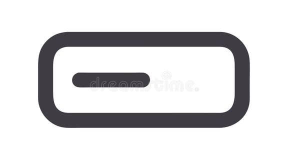 Minus Sign in Rounded Rectangle Icon, Decrease, Vector Design ...