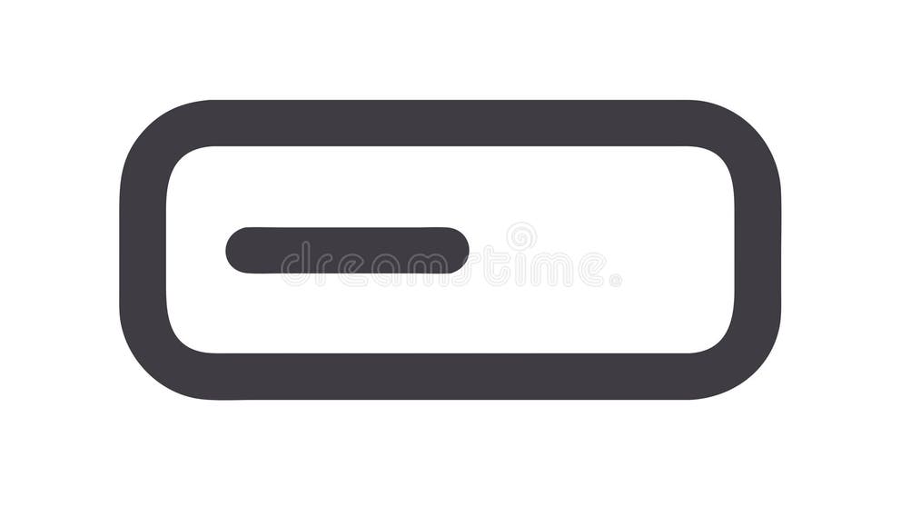 Minus Sign in Rounded Rectangle Icon, Decrease, Vector Design Generative AI Stock Vector ...