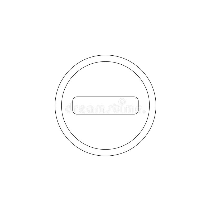 Minus. flat vector icon stock vector. Illustration of positive - 149672184