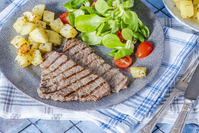 Minute beef steak stock photo. Image of minute, tender - 379045114