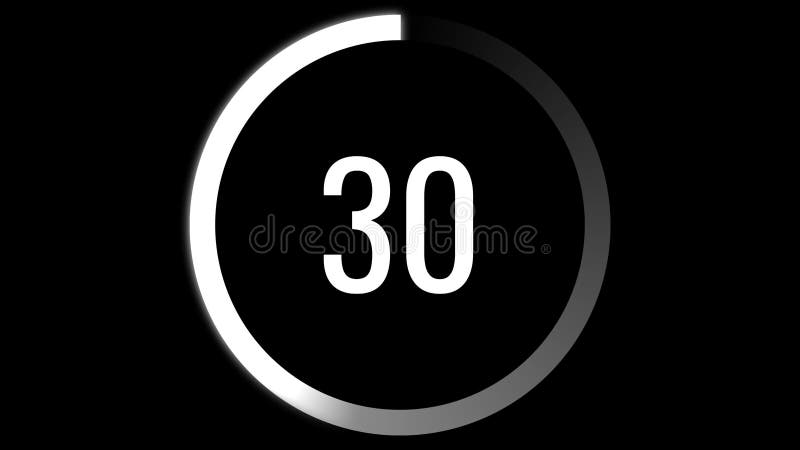 1 Minute Countdown Timer Animation with Loading Circle Effect. Stock Video - Video of background ...