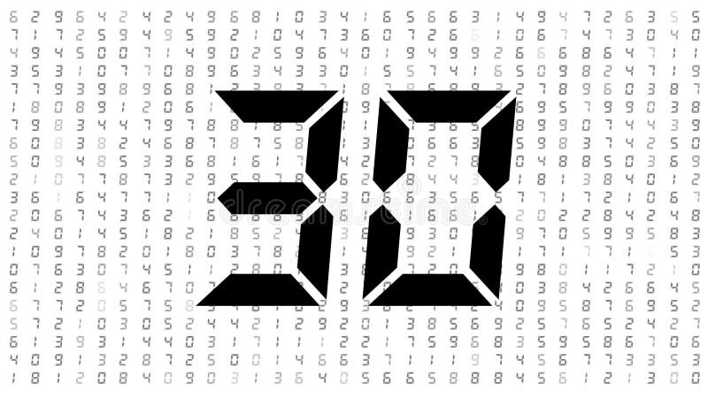 1 Minute Countdown Timer Animation with Random Digit Numbers Effect ...