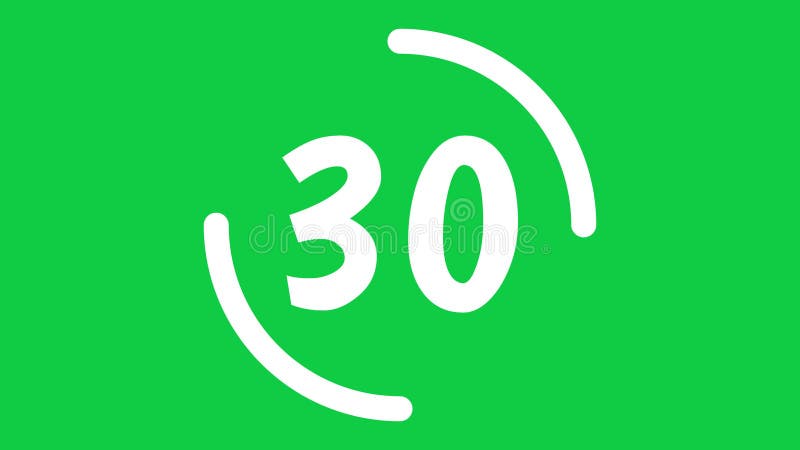 1 Minute Countdown Timer Animation With Looping Radar Sweep Effect