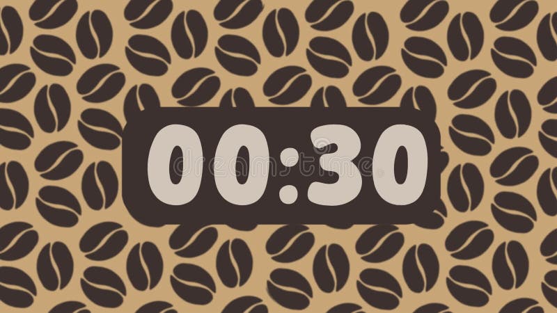 1 Minute Countdown Timer from 60 To 1 - 3D 4k Animation Stock Footage ...