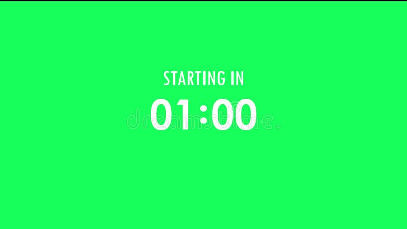 2 Minute Countdown Timer on Green Screen Stock Video - Video of 2mins ...