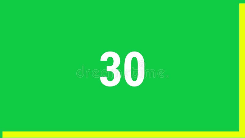 1 Minute Timer Animation With Elapsed Yellow Square Effect As A Frame