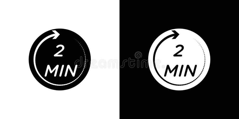 Minute Timer Icon Isolated Flat Vector in Outline Stock Vector ...